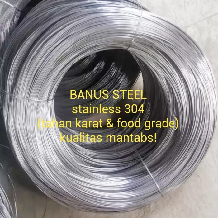 Jual Kawat stainless 304 1 mm / kawat las argon 304 per KG | Shopee ...