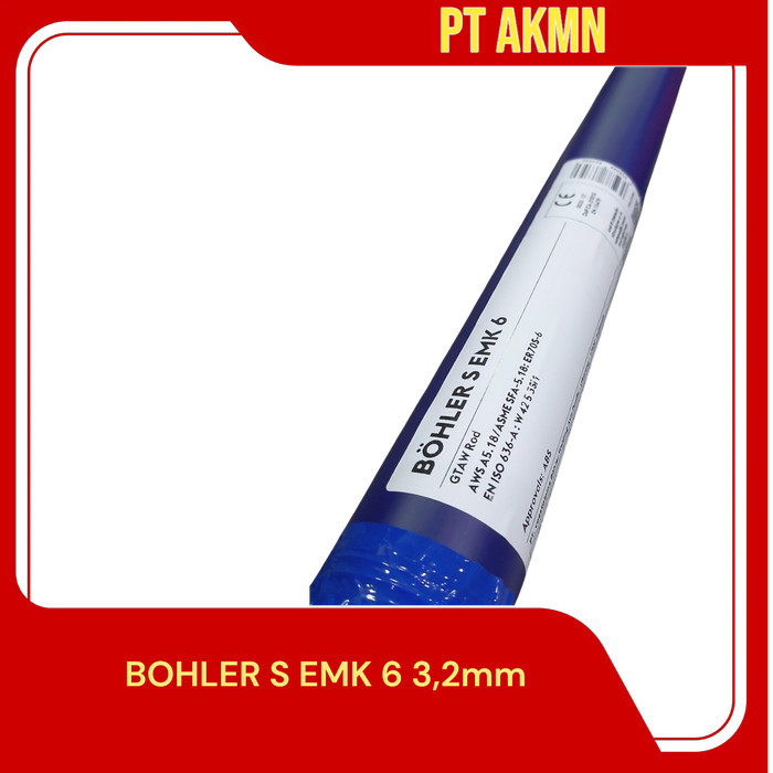 Jual KAWAT LAS T BOHLER EMK 6 ER70S-6 3.2MM | Shopee Indonesia