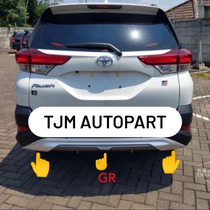 Jual BODY KIT Spoiler Bodykit Bemper belakang new RUSH GR SPORT orinal ...