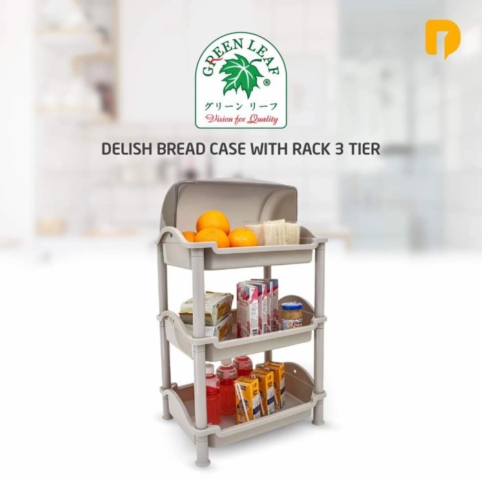 Jual Rak Roti display Susun 3 - bread showcase plastic food rack 4023 ...