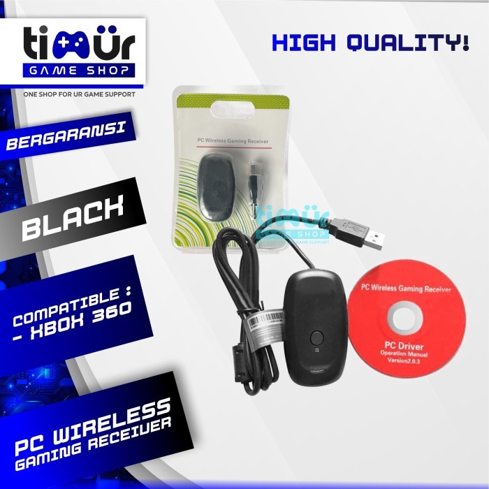Jual Receiver Stik Stick Xbox 360 Wireless Gaming Dongle PC Windows ...