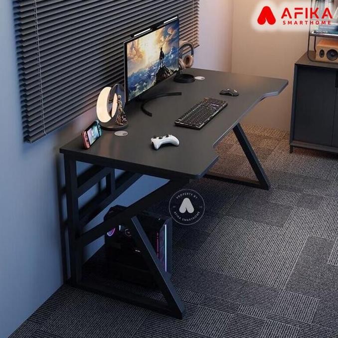 Jual CO Meja Komputer PC Laptop Kayu Kokoh Desk Stable Frame with Cable ...