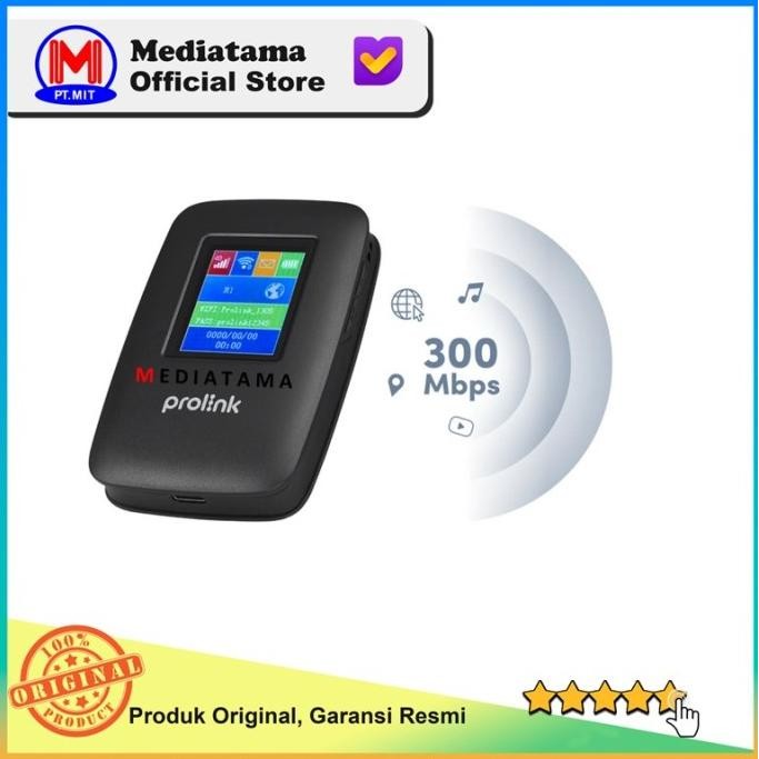 Jual Prolink Mobile WiFi Hotspot 4G LTE N300 Modem Wireless 3000mAh ...