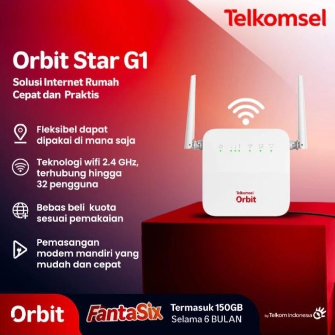 Jual TERBARU - Modem 4G Telkomsel Orbit Star A1 Putih Router Wifi ...