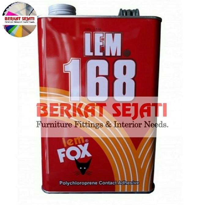 Jual Lem Fox Kuning 168 Polos Galon 2.5 Kg Lem Hpl Lem Kuning Original ...