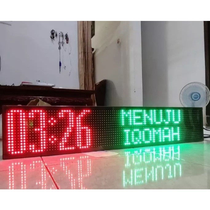 Jual Jam Sholat Masjid Running Text JWS Jadwal Shalat Solat Digital ...