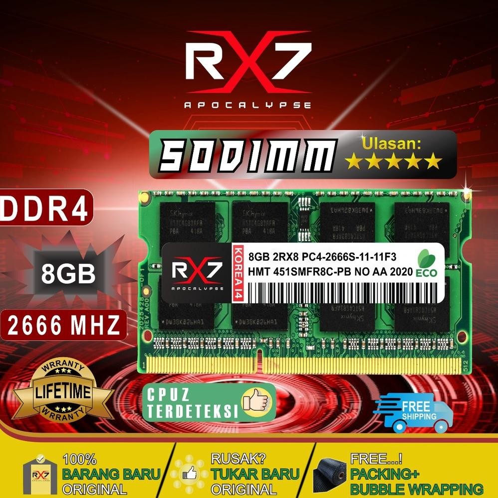 Jual Ram Rx7 Ddr4 8Gb 2666 Mhz Pc 21300 Ram Laptop Sodimm Garansi Resmi | Shopee Indonesia