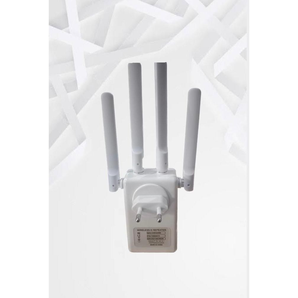Jual Penguat Sinyal Wifi 4 Antenna 300 Mbps Wireless Repeater Router ...