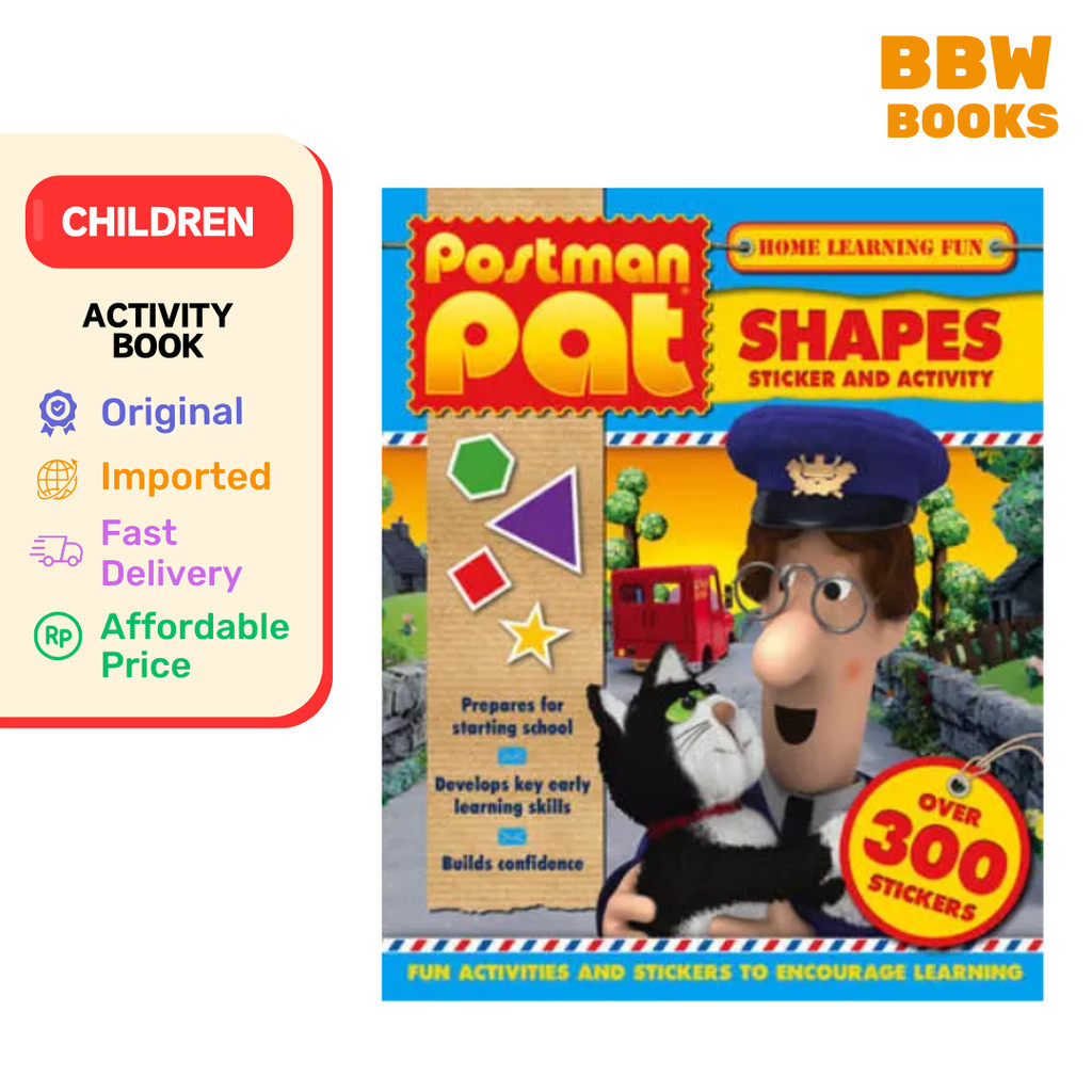 Jual Postman Pat Shapes Sticker & Activity 300 | Shopee Indonesia
