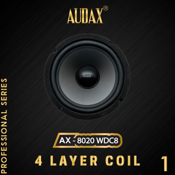 Jual CO Speaker Pasif 8" Audax AX-8020 WDC8 4 Layer Coil Woofer | Shopee Indonesia