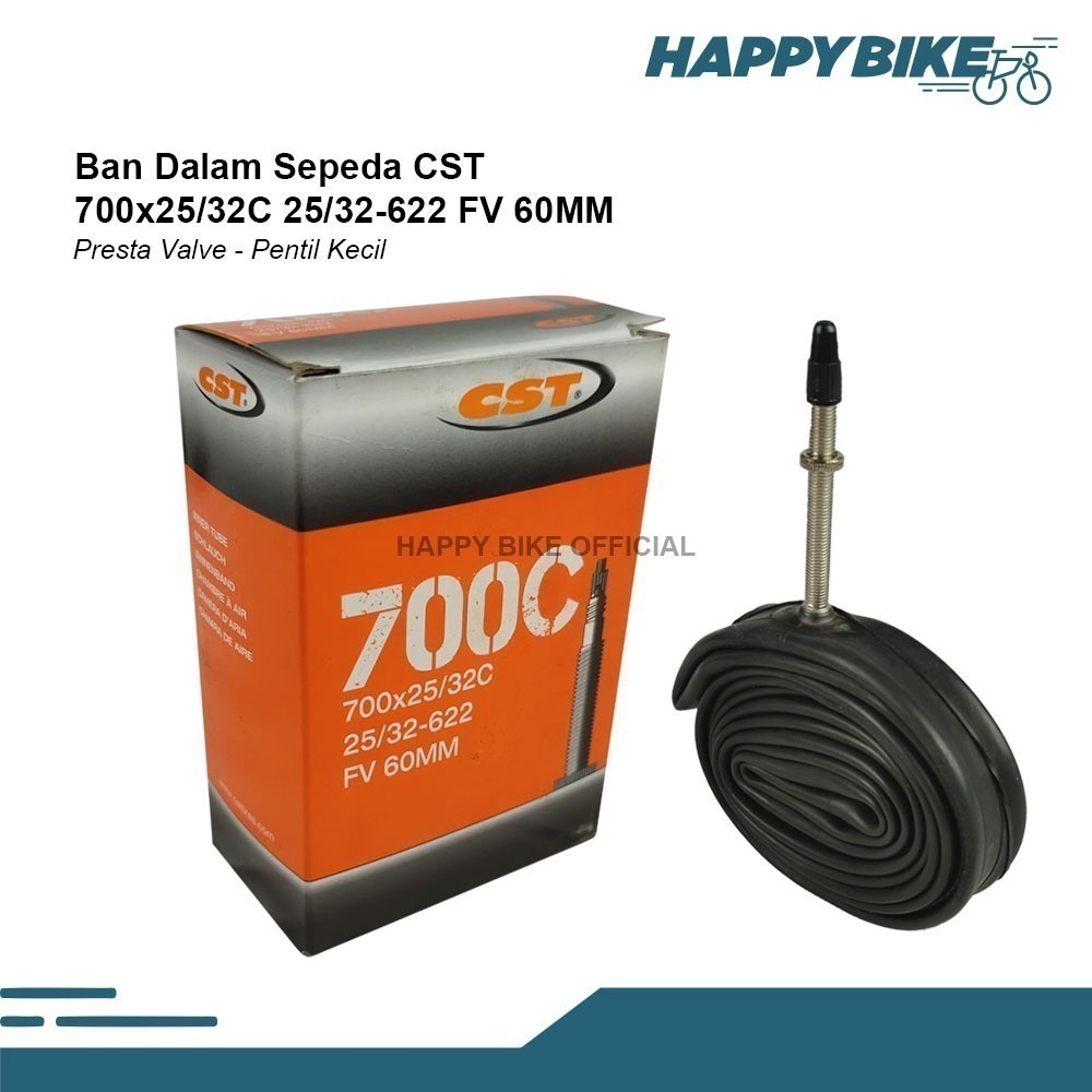Jual CST Tube Ban Dalam Sepeda Road Bike Gravel Hybrid 700 x 25/32 60mm FV FIXIE | Shopee Indonesia
