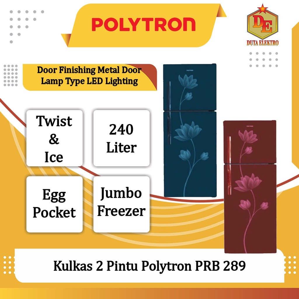 Jual Kulkas 2 Pintu Polytron PRB 289 | Shopee Indonesia