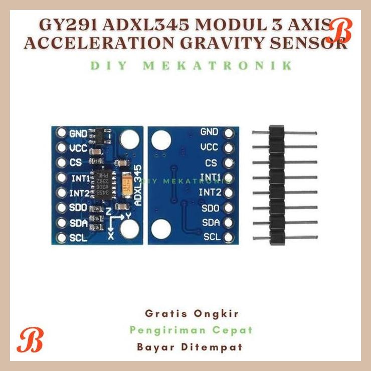 Jual | DE | GY291 ADXL345 MODUL 3 AXIS ACCELERATION GRAVITY SENSOR GY-291 TRIPLE GRAVITASI ...