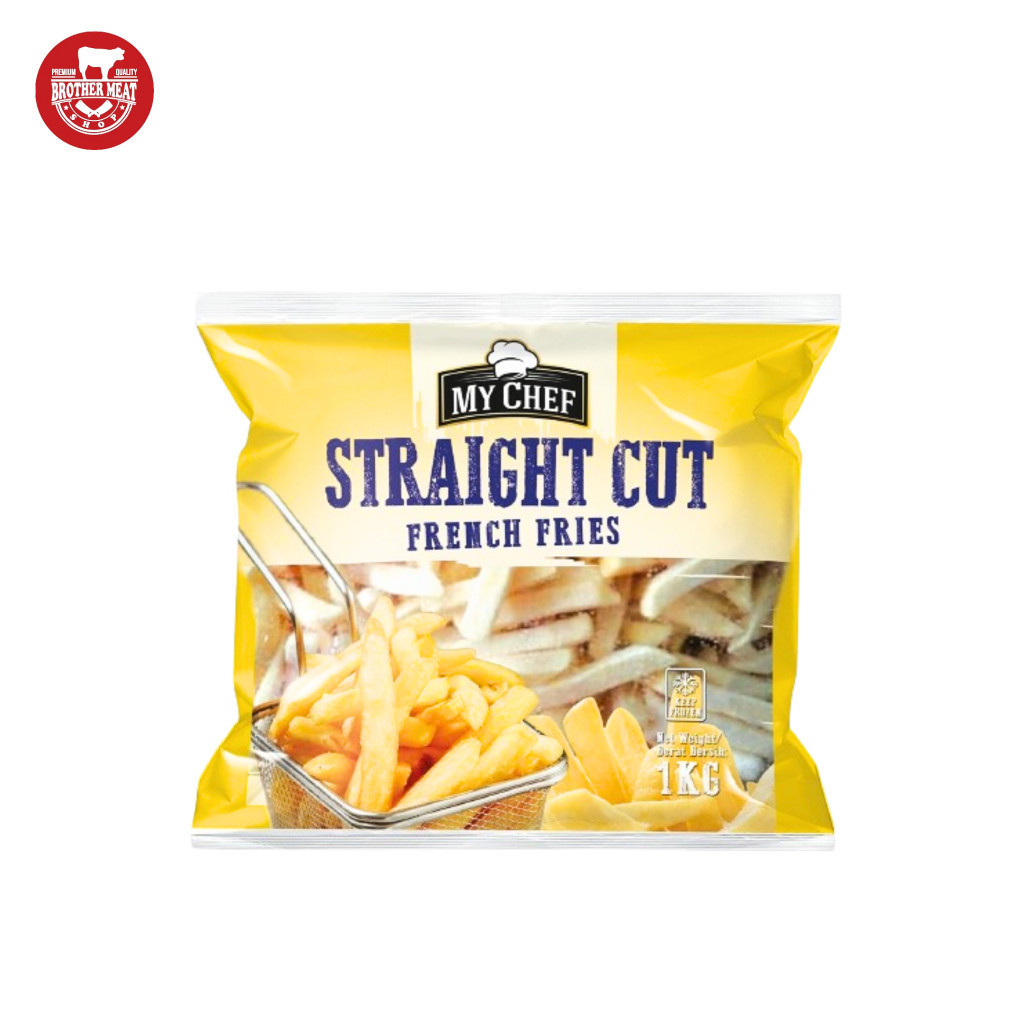 Jual MY CHEF Straight Cut French Fries / Kentang Goreng Frozen 1kg, Brothermeatshop | Shopee ...