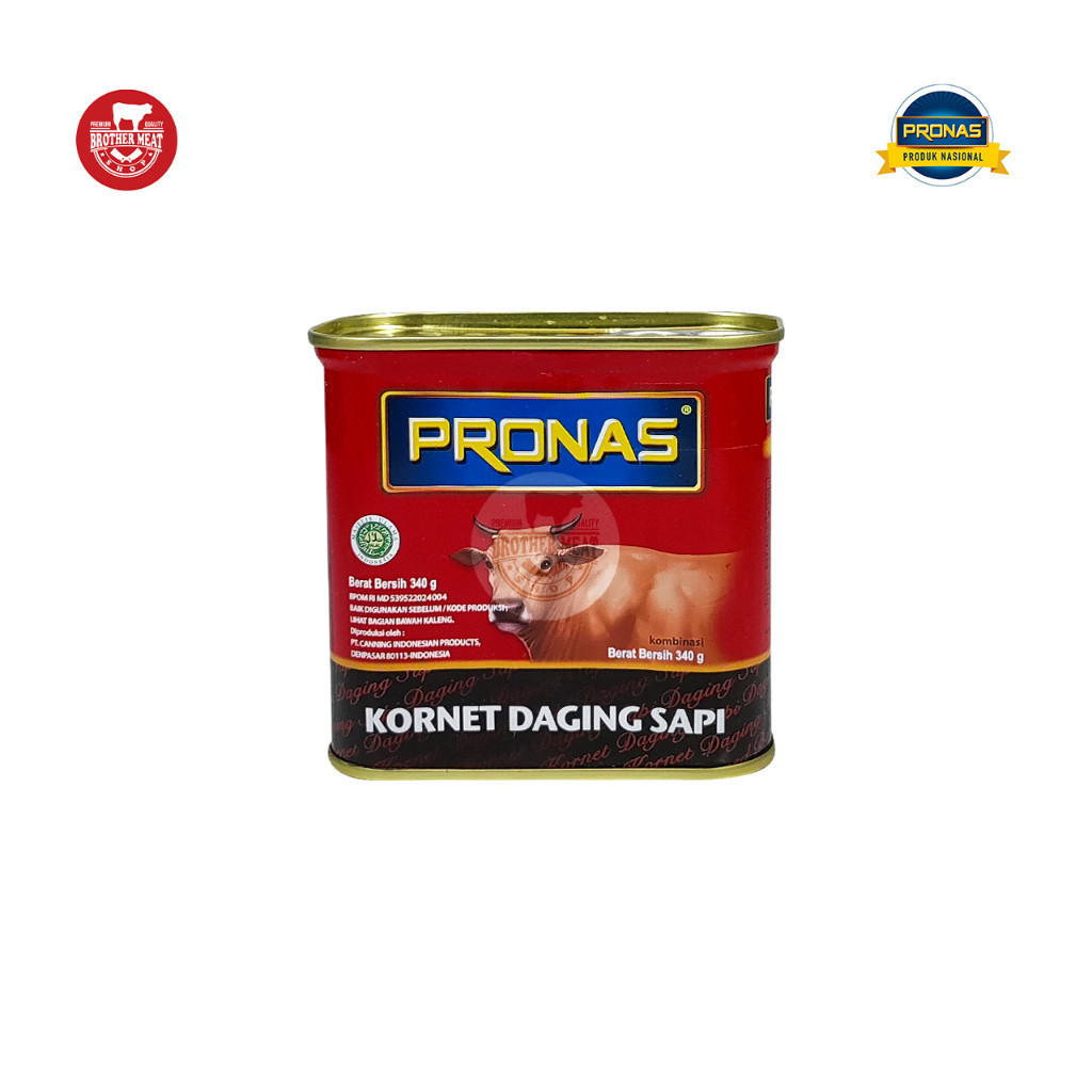 Jual PRONAS Corned Beef 340gr, Kornet Daging Sapi Kaleng Halal | Shopee ...