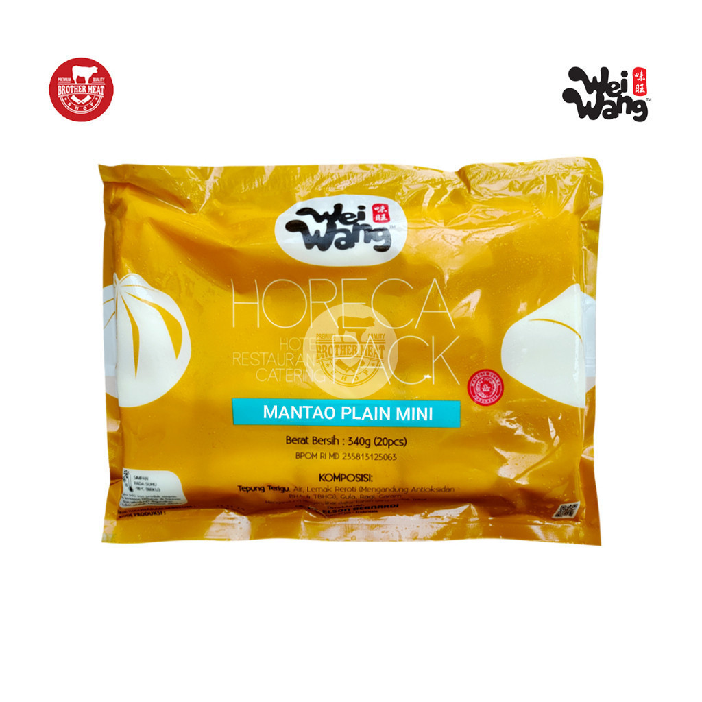 Jual Wei Wang Horeca Pack Mantao Plain Mini 340gr - Brothermeatshop | Shopee Indonesia