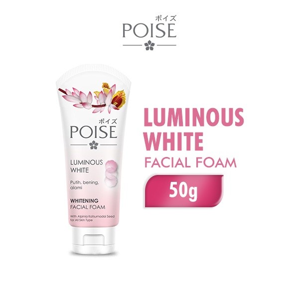 Jual Poise Facial Foam Sabun Cuci Muka Luminous White Tube 50 gr ...