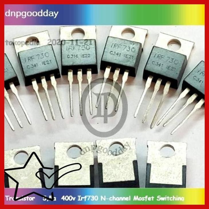Jual [DNP] TRANSISTOR 5,5A 400V IRF730 N-CHANNEL MOSFET SWITCHING ...