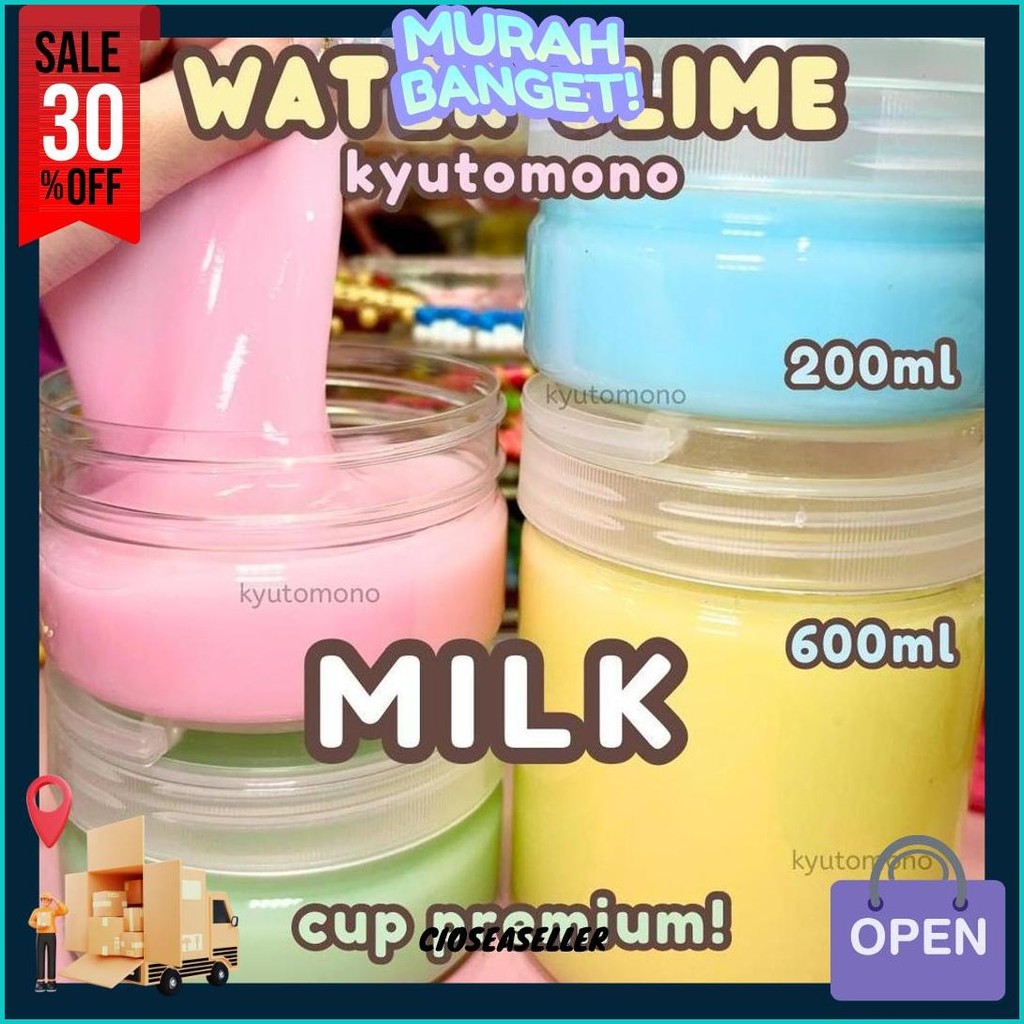 Jual Kyutoslime Water Slime 200Ml Barrel O Slime Kyutomono Clear Slime Millk Slime Original ...