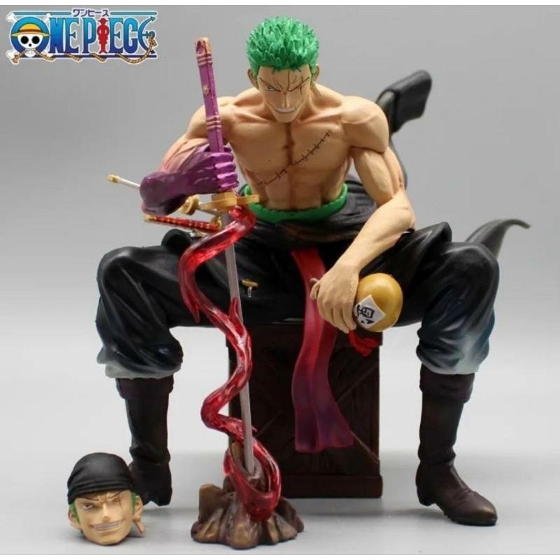 Jual ZORO ENMA SITTING 2 KEPALA 1 PCS ONE PIECE FIGURE | Shopee Indonesia