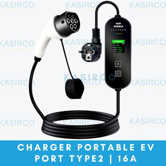 Jual Charger Ev Portable Mobil Listrik Type2 Ioniq Omoda Neta Byd - 16A Original Dan Terpercaya ...