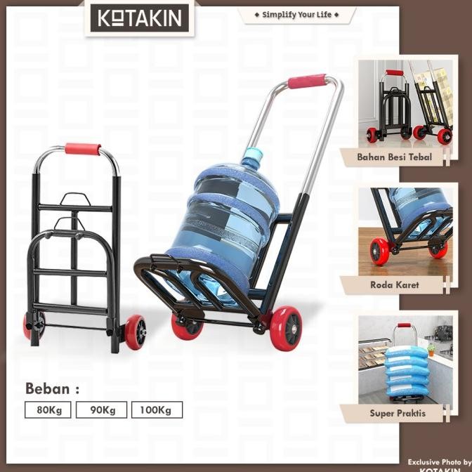 Jual Troli Lipat Galon Besi Trolley Tarik Dorong Dorongan Pengangkat ...