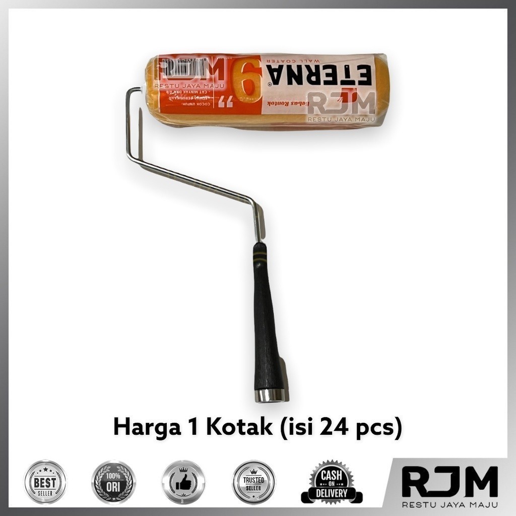 Jual [24 pcs] ETERNA Kuas Roll Rol Cat Tembok Dinding Paint Roller ...