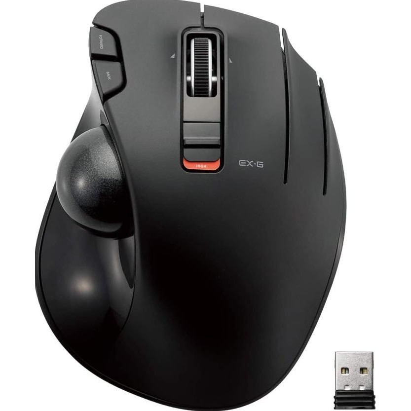 Jual Original Elecom 2.4Ghz Wireless Trackball Mouse Optical Gaming ...