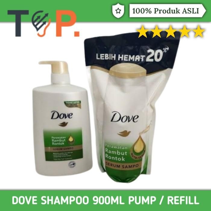 Jual DOVE Total Hairfall Treatment Rambut Rontok Big Pack 900 ML ...