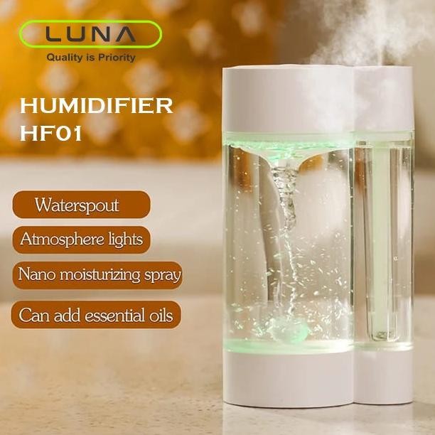 Jual Luna Humidifier Diffuser Pelembab Udara Waterspout Air Mist ...