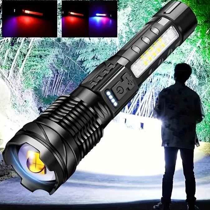 Jual Senter led super terang/Senter Swat Police Terbaik / zoom 7 mode cahaya senter/Led ...