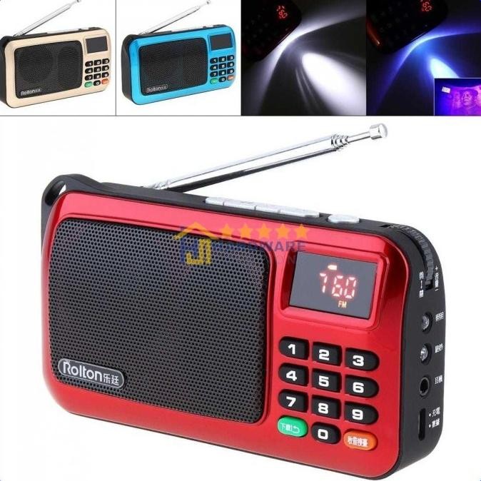 Jual PORTABLE FM RADIO PLAYER TF CARD - W405 2004T | Shopee Indonesia