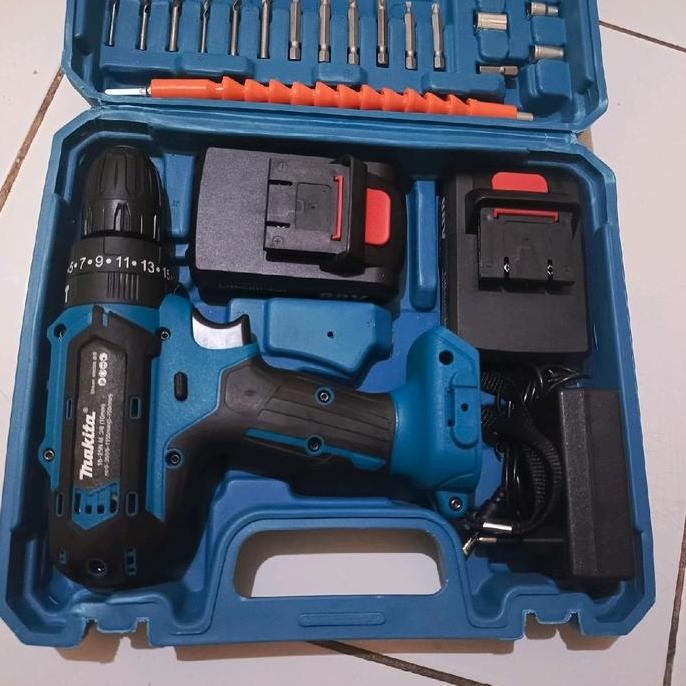 Jual MAKITA IMPACT 86B 88V Mesin Bor 2 Battery Cas 10mm Bor Listrik ...