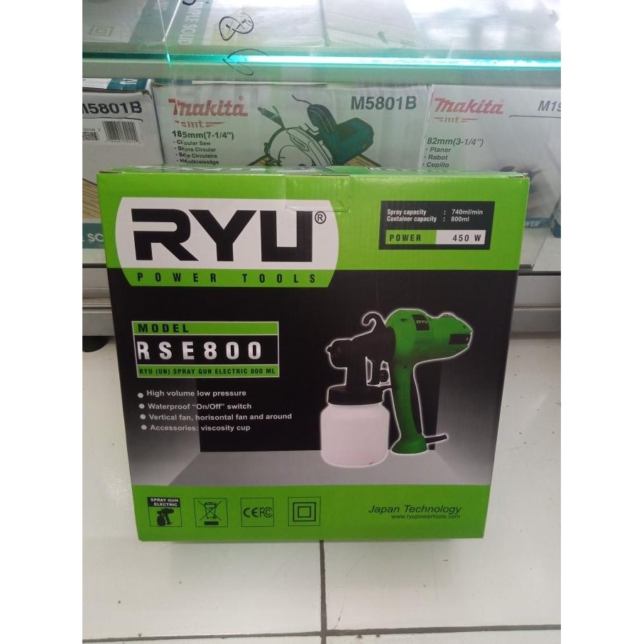 Jual Ryu Spray Gun Electric 450W / Mesin Semprot Cat Listrik Rse800 New ...