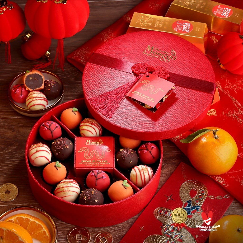 Jual Imlek Chocolate Truffles 16pcs Gift box l Cokelat Monggo Hadiah ...