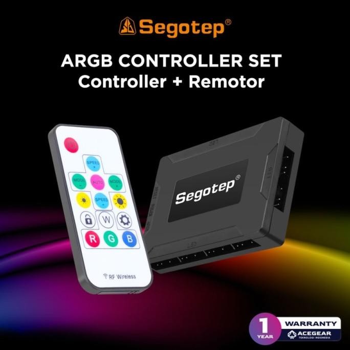 Jual SEGOTEP ARGB CONTROLLER + REMOTE (10port 5v ARGB Controller+ RM ...