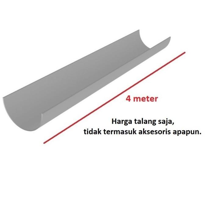 Jual Talang Air Atap Rumah Genting Pvc Merk Langgeng Diameter 8" 8 Inch ...