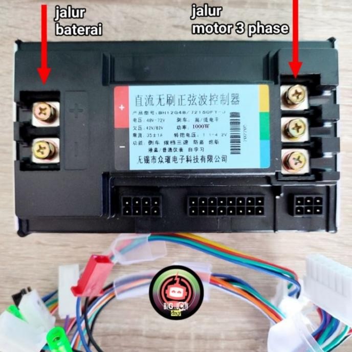 Jual Controller Sepeda Listrik / Motor Listrik 48V-72V 1000W Bldc ...