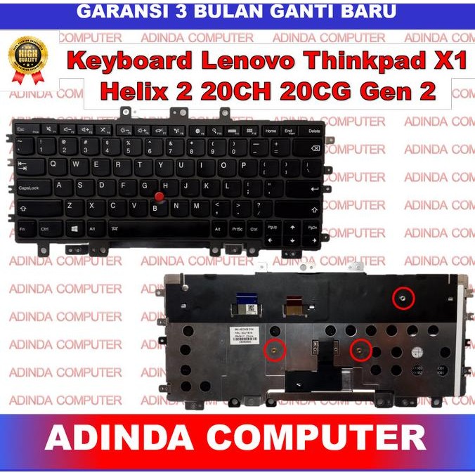 Jual Keyboard Lenovo Thinkpad X1 Helix 2 Gen 2 Gen2 20Cg 20Ch 20Gh ...