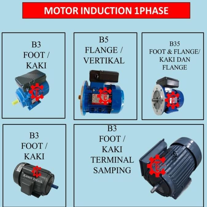 Jual 4 Hp 3 Kw 1 Phase 2 Pole Elektro Motor/Dinamo/Motor Induksi B5 Flange New Stok | Shopee ...