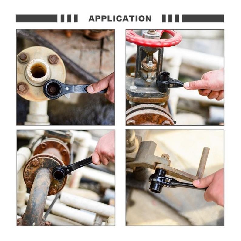 Jual Kunci Ratchet Scaffolding 19 x 24mm Kunci Skafolding Kunci Ring ...