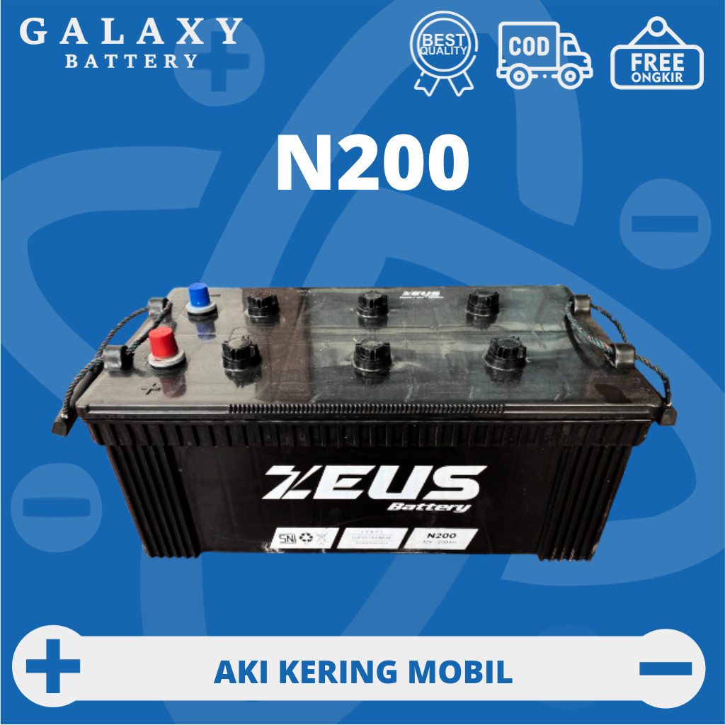 Jual Aki Zeus Super Power N200 MF Untuk Mobil General Forklift Tractor ...