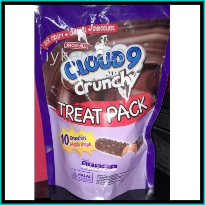 Jual JACK & JILL CHOCOLATE BAR CLOUD 9 CRUNCHY ISI 10 PCS TREAT PACK ...