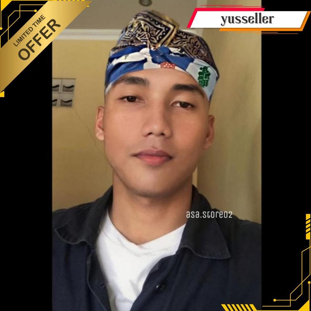 Jual Udeng Bali Tradisional Prada Topi Adat Khas Bali Ikat Kepala Khas ...