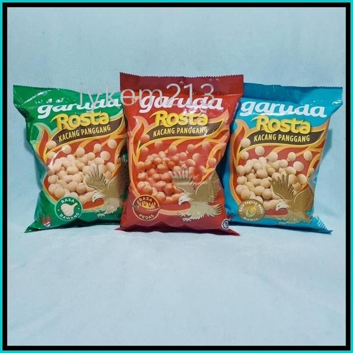 Jual ( BERKAH ) GARUDA ROSTA KACANG PANGGANG 10 PCS X 12GR RASA BAWANG ...