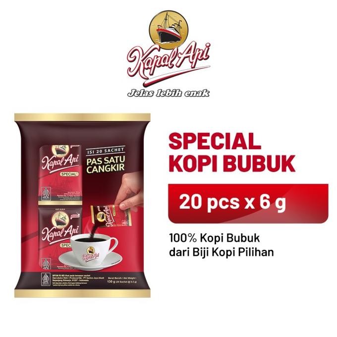 Jual Promo Kapal Api Special Merah 5 Bag (20 X 6 Gr) | Shopee Indonesia