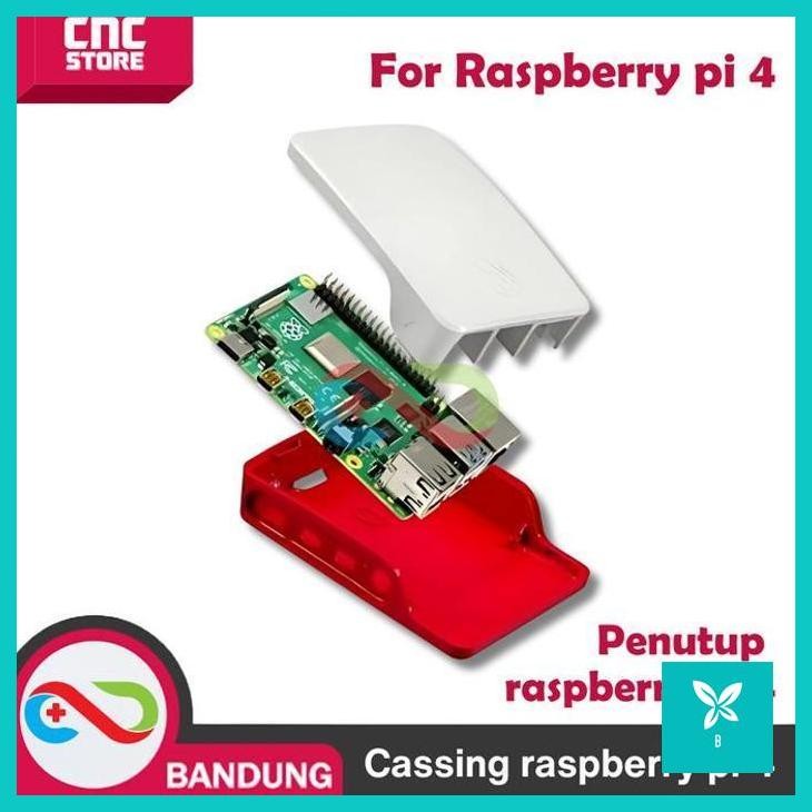 Jual | CNS | CASING / ENCLOSURE RASPBERRY PI 4 CASE OFFICIAL BAHAN KOKOH MERAH PUTIH | Shopee ...