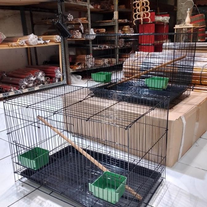 Jual Kandang Ternak Kenari Besi Lipat Ukuran Medium Umbaran Ternak ...