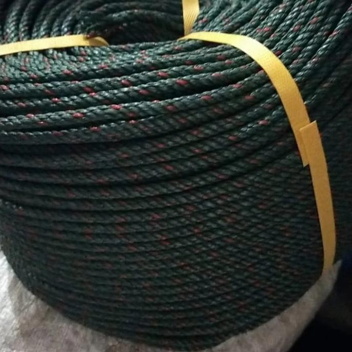 Jual Tali tambang plastik 3mm roll -+200m hijau bintik merah liquid | Shopee Indonesia