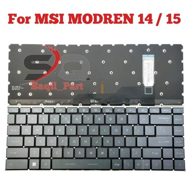 Jual Keyboard Msi Modern 14 B10Mw B5M B10Ras B11Mou B4Mw Backlight New Stok | Shopee Indonesia